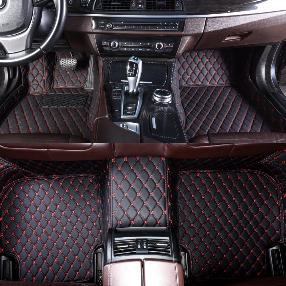 Prestige® Custom Black & Red Car Mats – Prestige Car Mats